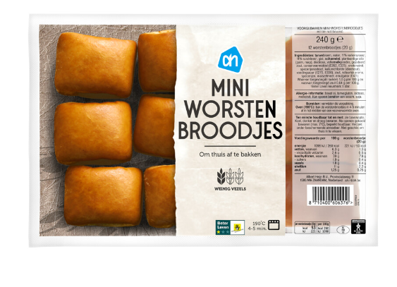 AH MINI WORSTENBROODJES - 12xMINI WURSTBRÖTCHEN - 240G - BY ALBERT HE ...